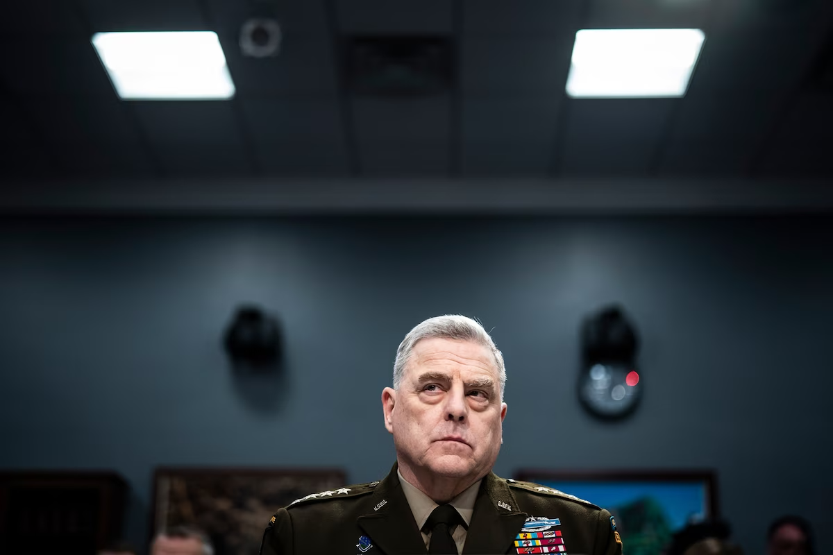 Joint Chief General Milley finishes his last tour of duty….